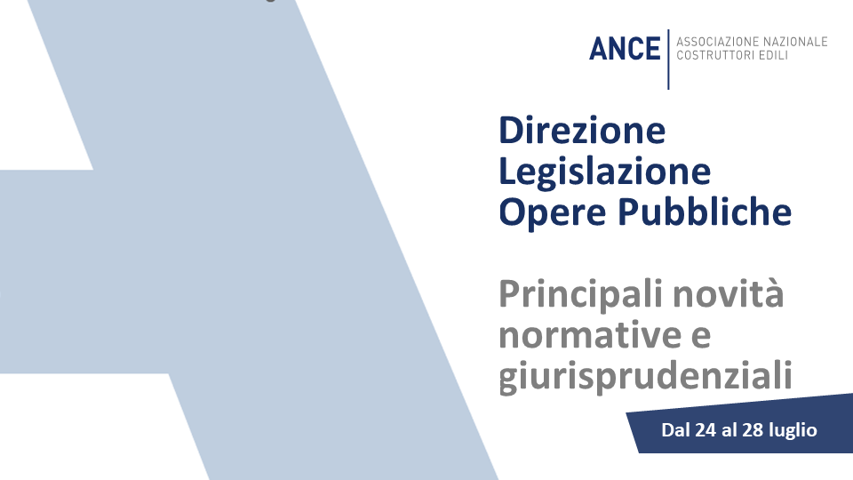 Legislazione Opere pubbliche: le principali novità normative e ...